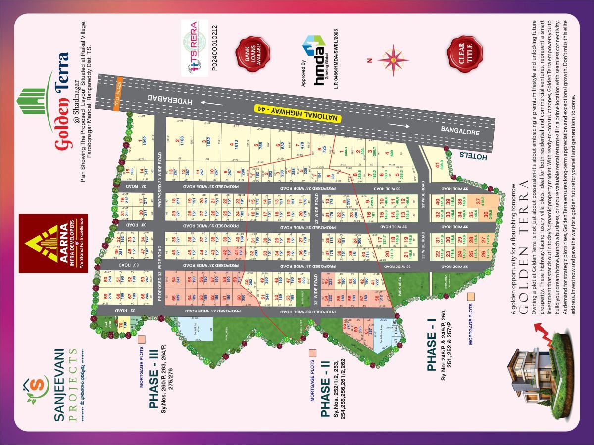 Open Plots in Shadnagar Aarna Infra Developers